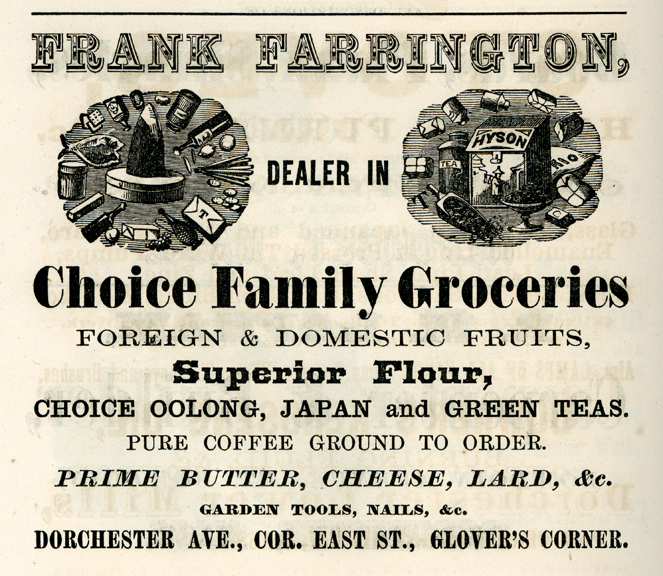 Farrington, Frank, groceries - Dorchester Atheneum